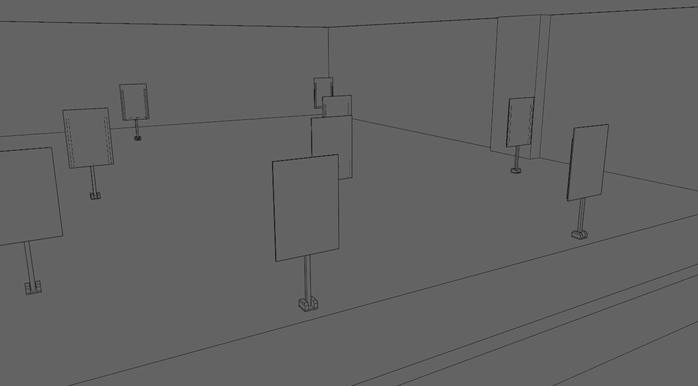 ArtStation - Shooting Room - Training - Tiro ao Alvo 3D Model | Game Assets