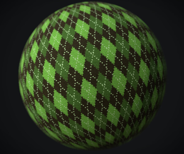 ArtStation - Argyle Knit Pattern Material | Resources