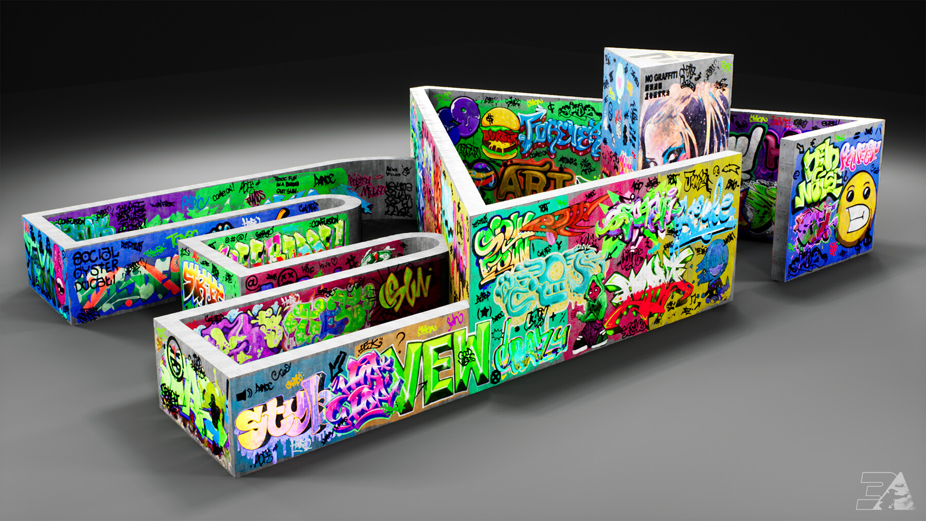 ArtStation - 350 Graffiti 4K PNG Cutouts | Resources