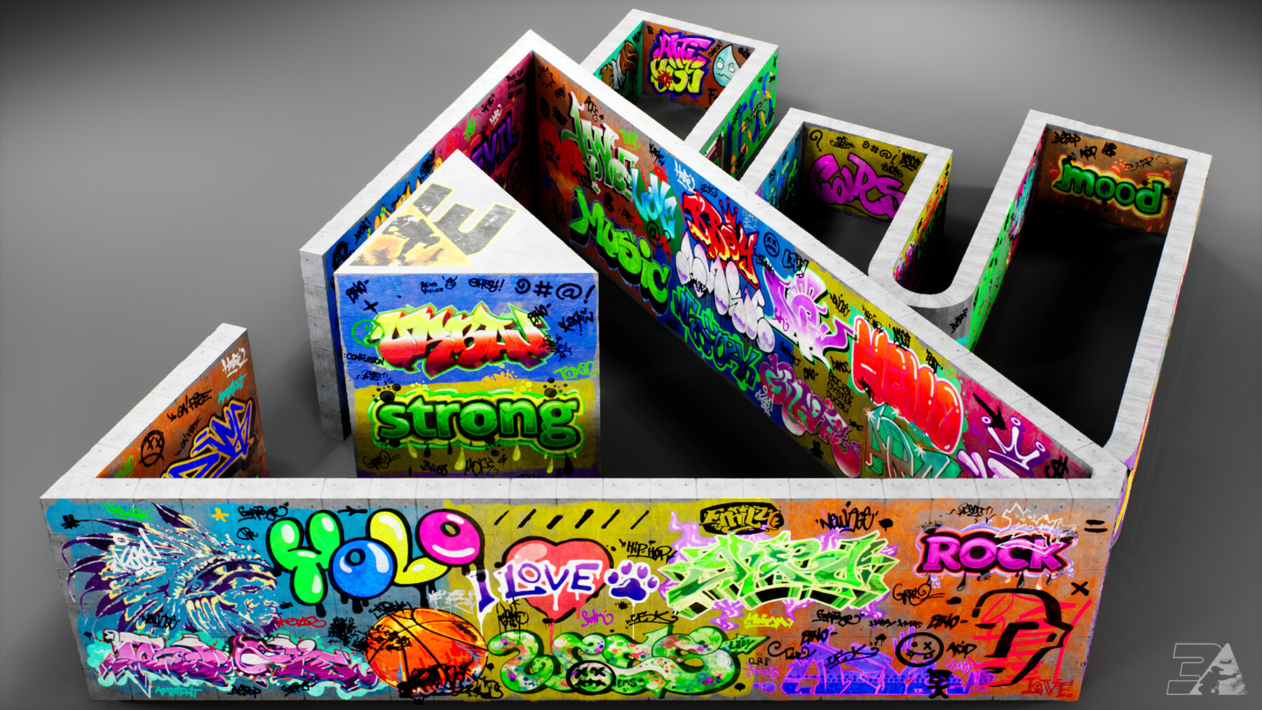 ArtStation - 350 Graffiti 4K PNG Cutouts | Resources