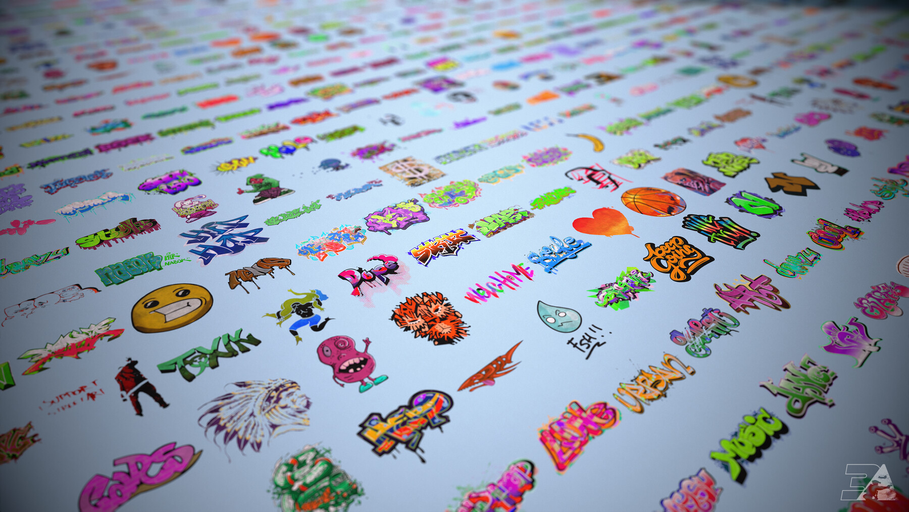 ArtStation - 350 Graffiti 4K PNG Cutouts | Resources