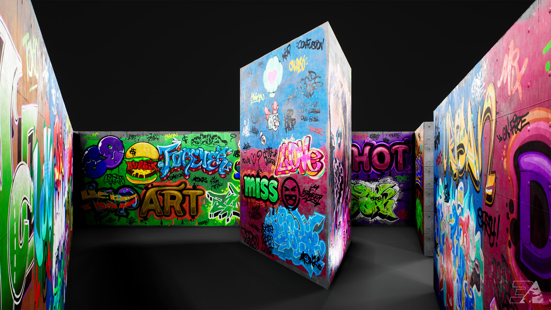 ArtStation - Graffiti Maker for Unreal Engine | Game Assets