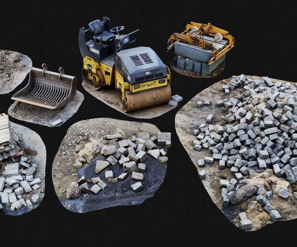 ArtStation - 7 Construction works Props | Game Assets