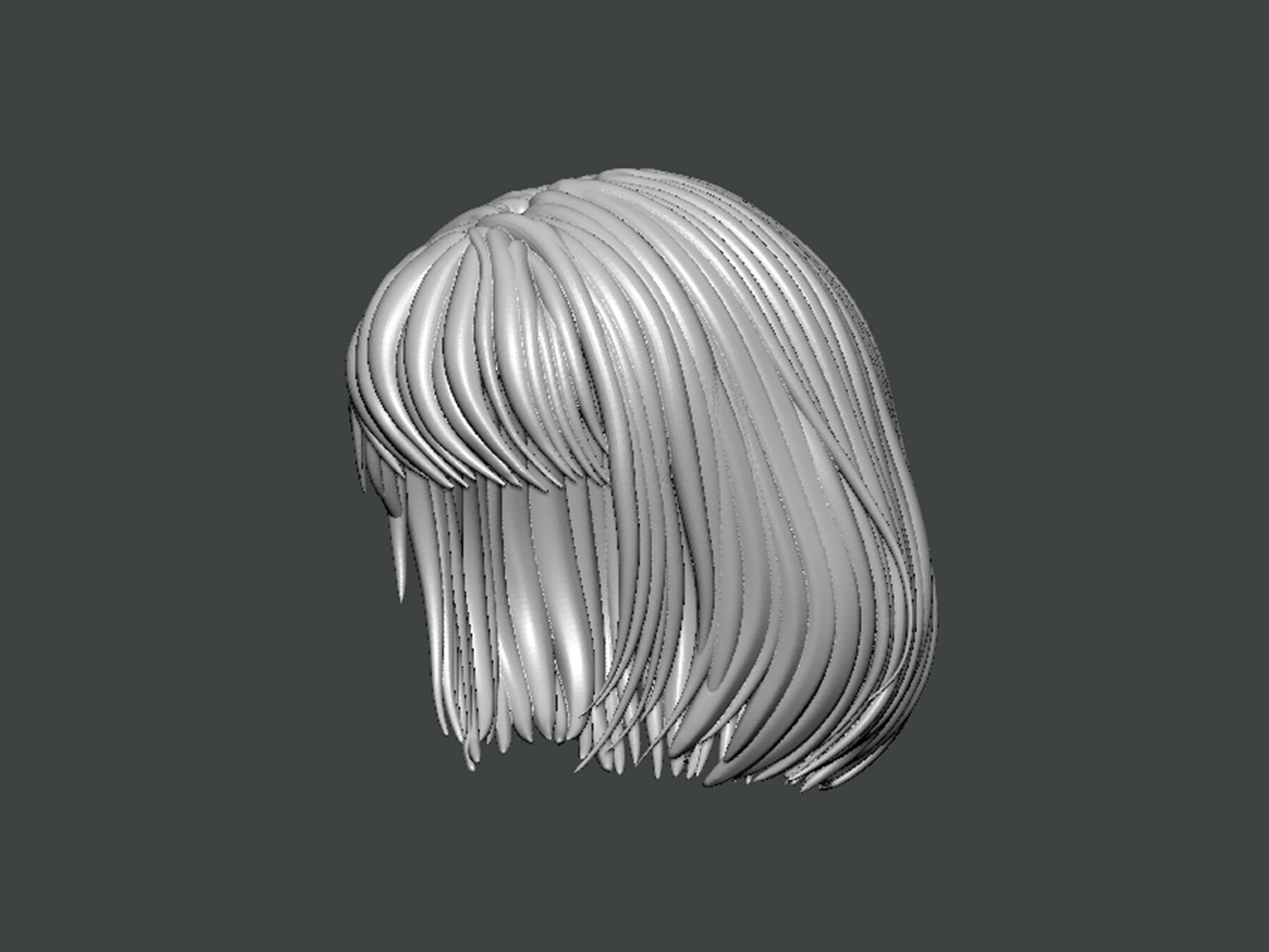 ArtStation - 3D Model-HAIR0018 | Resources