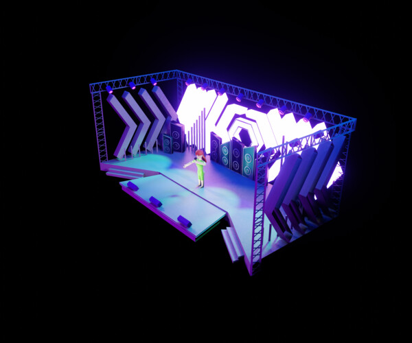 ArtStation - 3D concert illustration | Game Assets