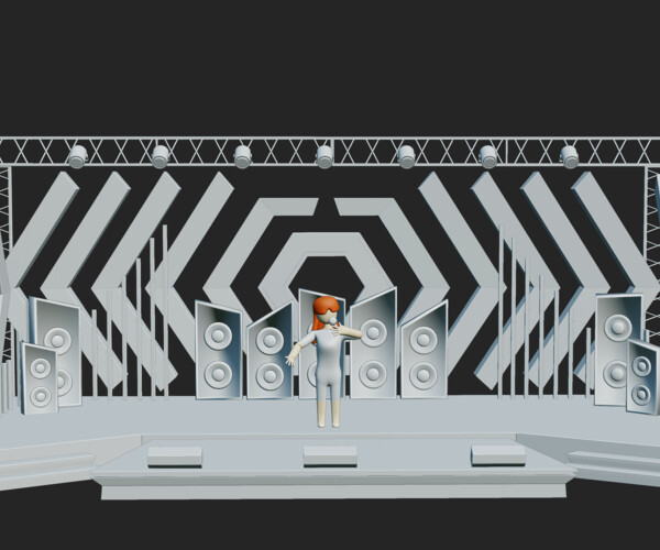 ArtStation - 3D concert illustration | Game Assets