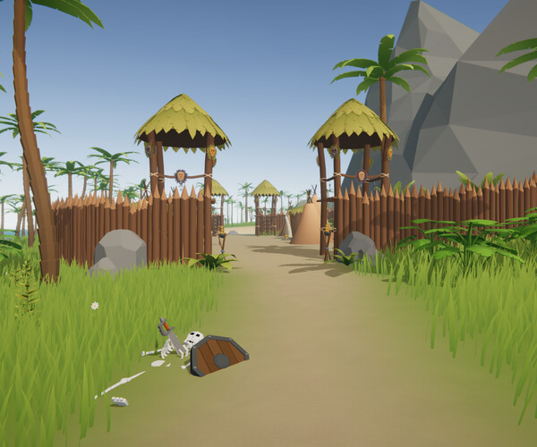 ArtStation - Low Poly Tropical Island - Asset for Unity 3D and Unreal Engine | Game Assets