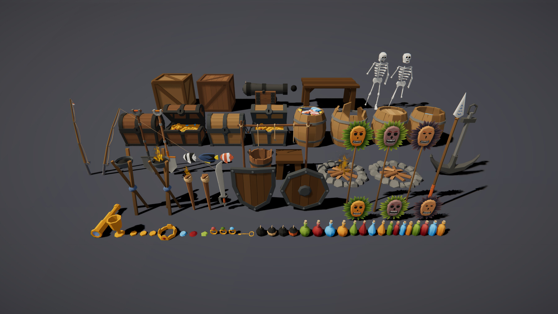 ArtStation - Low Poly Tropical Island - Asset for Unity 3D and Unreal ...