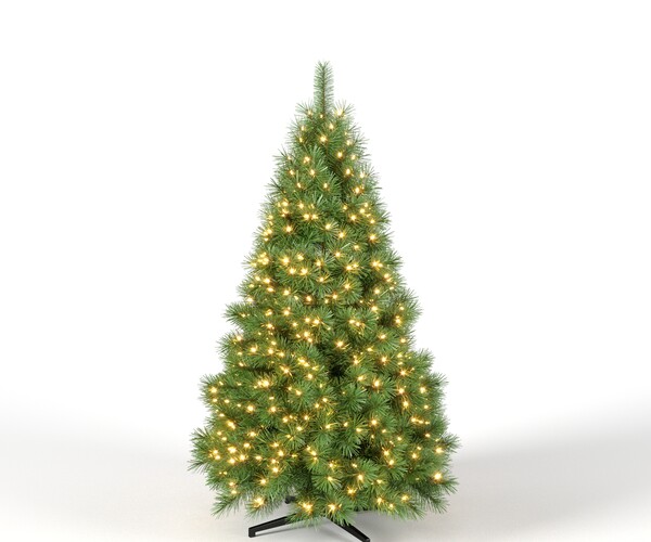 ArtStation - Tree-Christmas Tree 5 feet With Lights | Resources