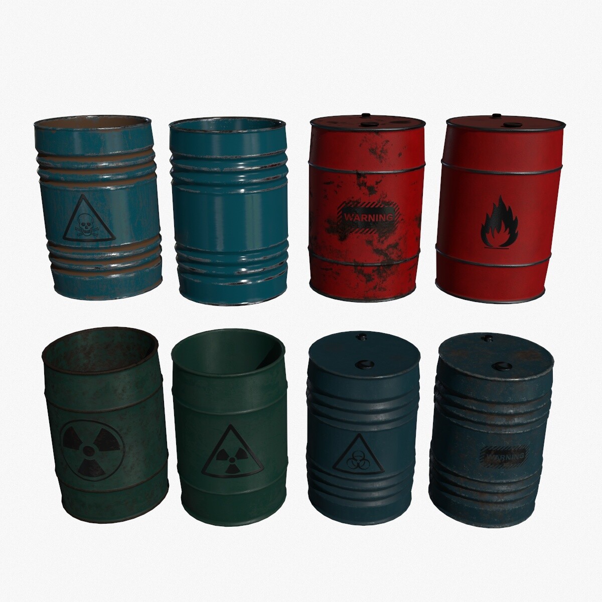 ArtStation - Barrel Set | Game Assets