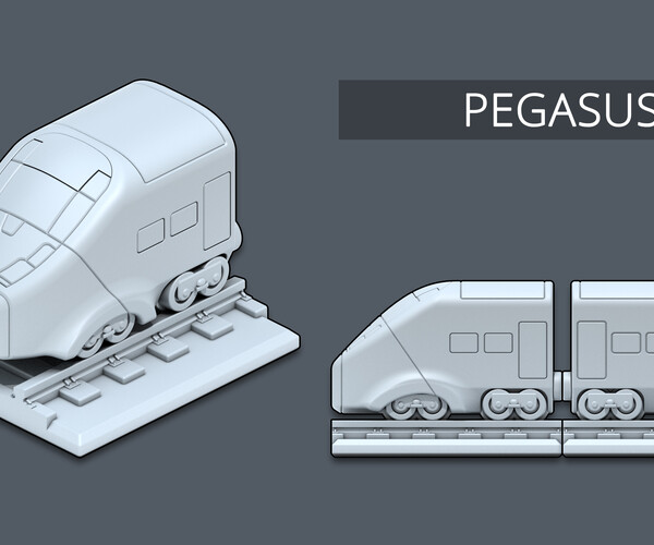 ArtStation - Pegasus - STL files for 3D printing - Trains & Rails World ...