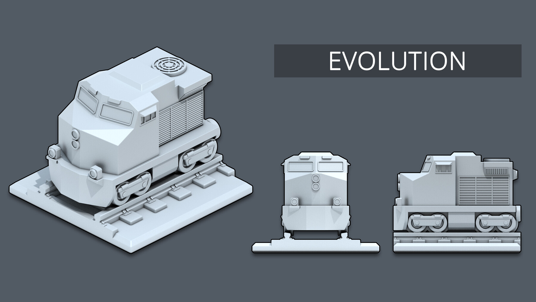 ArtStation - Evolution - STL files for 3D printing - Trains & Rails ...
