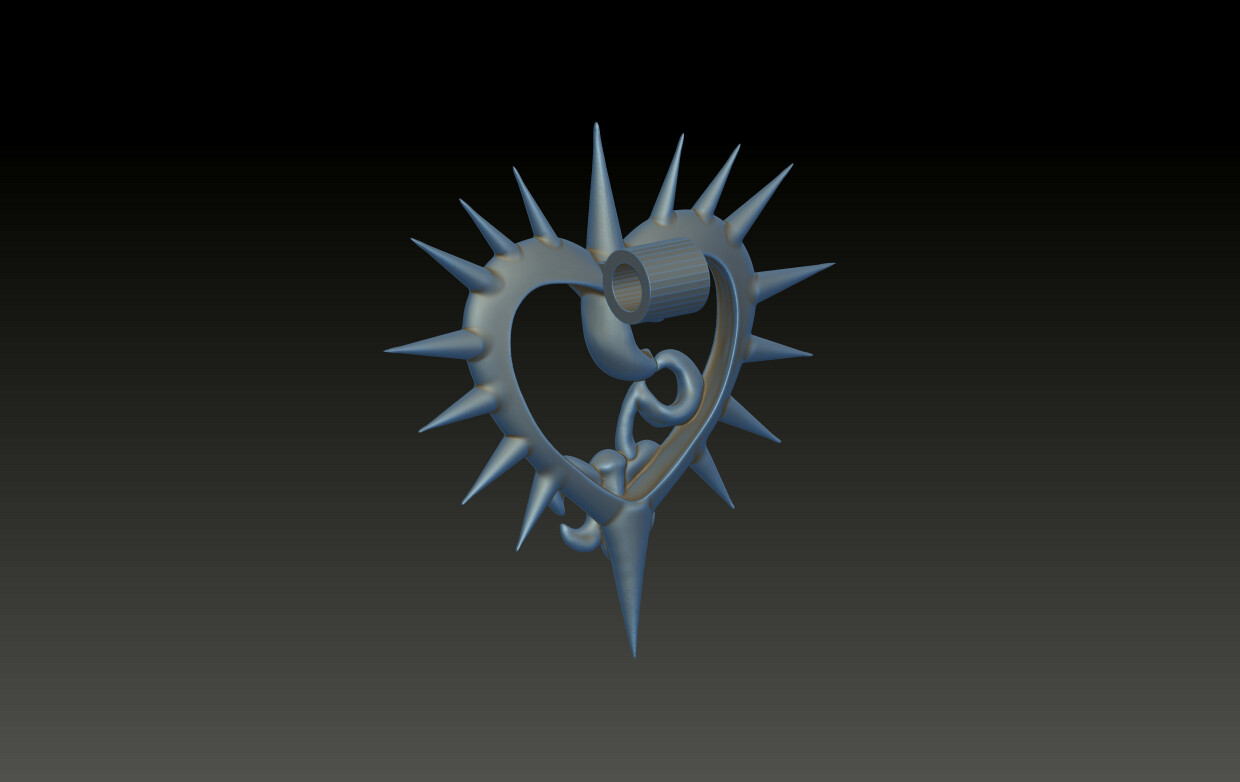 ArtStation - Heart Pendant with Spikes | Resources