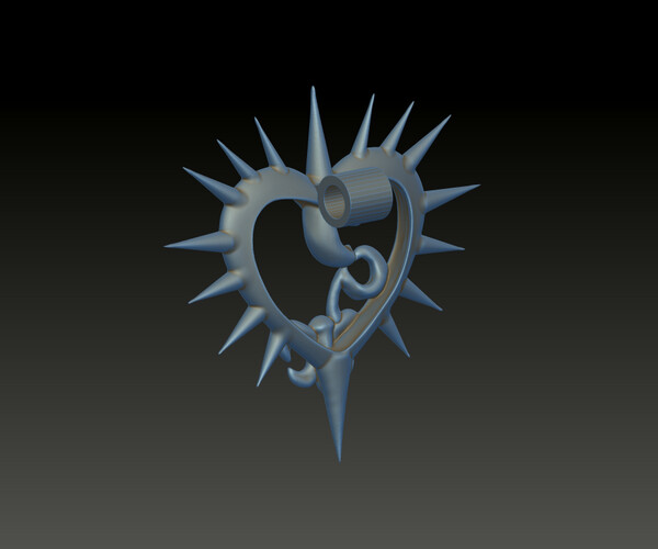 ArtStation - Heart Pendant with Spikes | Resources
