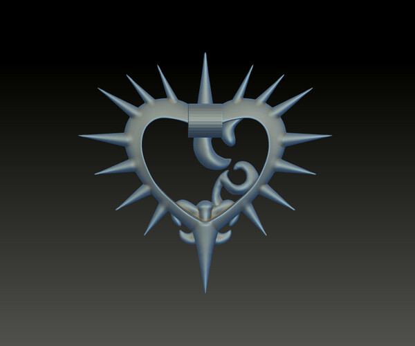 ArtStation - Heart Pendant with Spikes | Resources