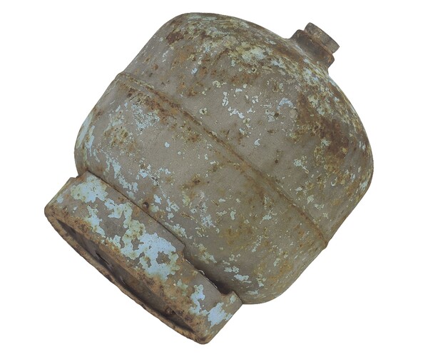 ArtStation - Rusty Gas Cylinder Raw Scanned 3D Model | Resources
