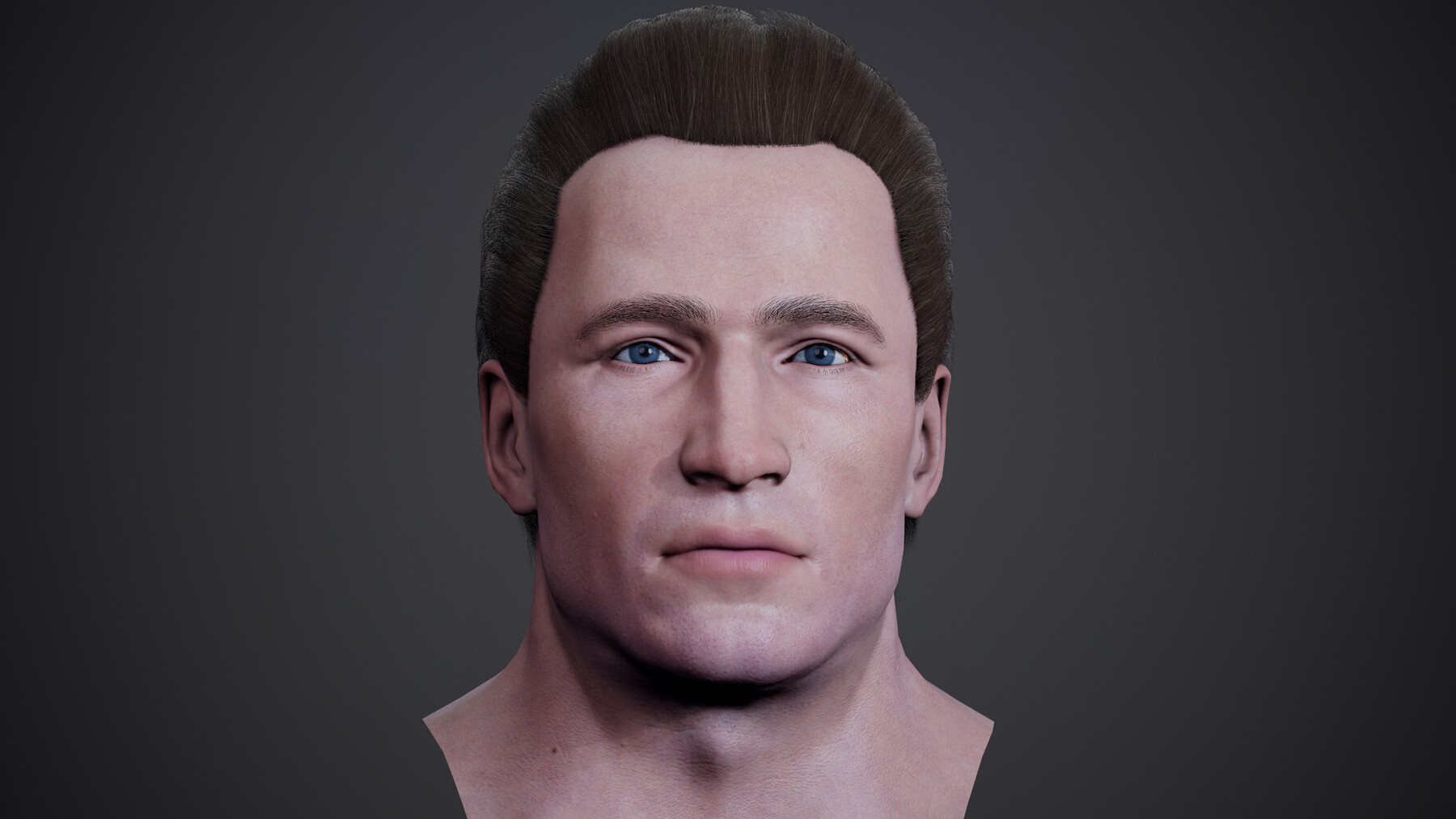 ArtStation - Male Head and Hair -1 | Game Assets