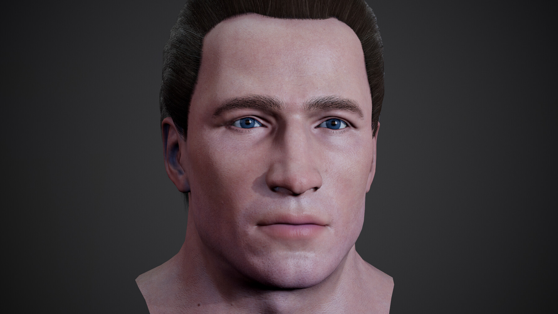 ArtStation - Male Head and Hair -1 | Game Assets