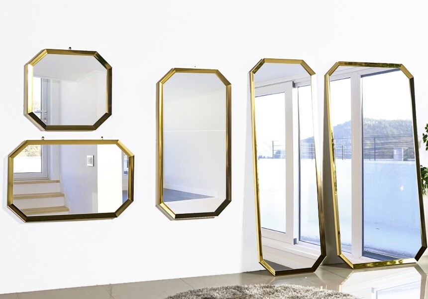 ArtStation - Octagonal Gold Full Body Mirror | Resources