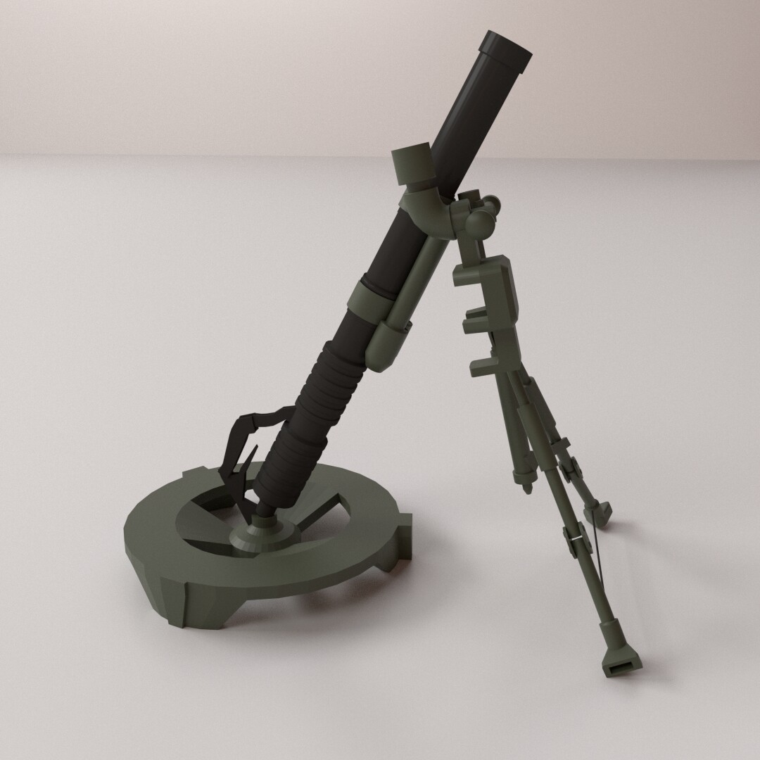 ArtStation - M224 Mortar | Game Assets