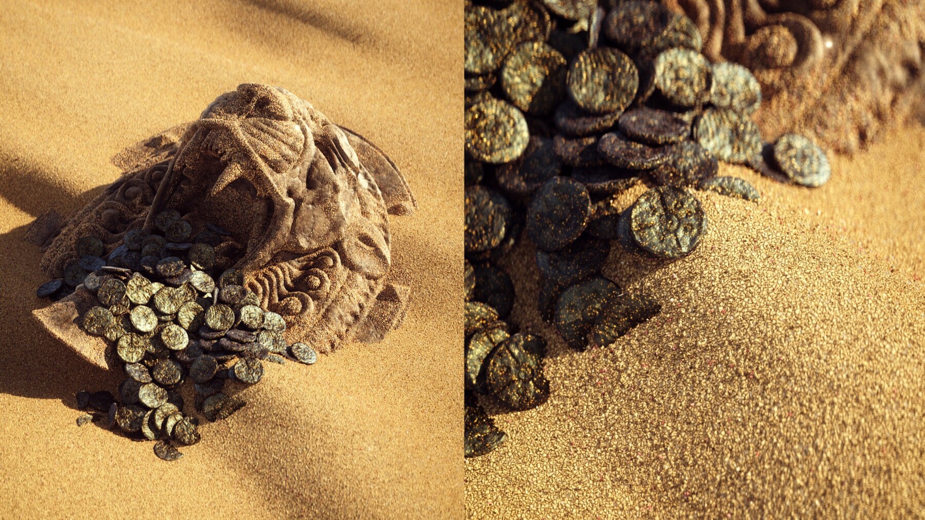 ArtStation - Procedural Sand scenes C4d/Octane | Resources