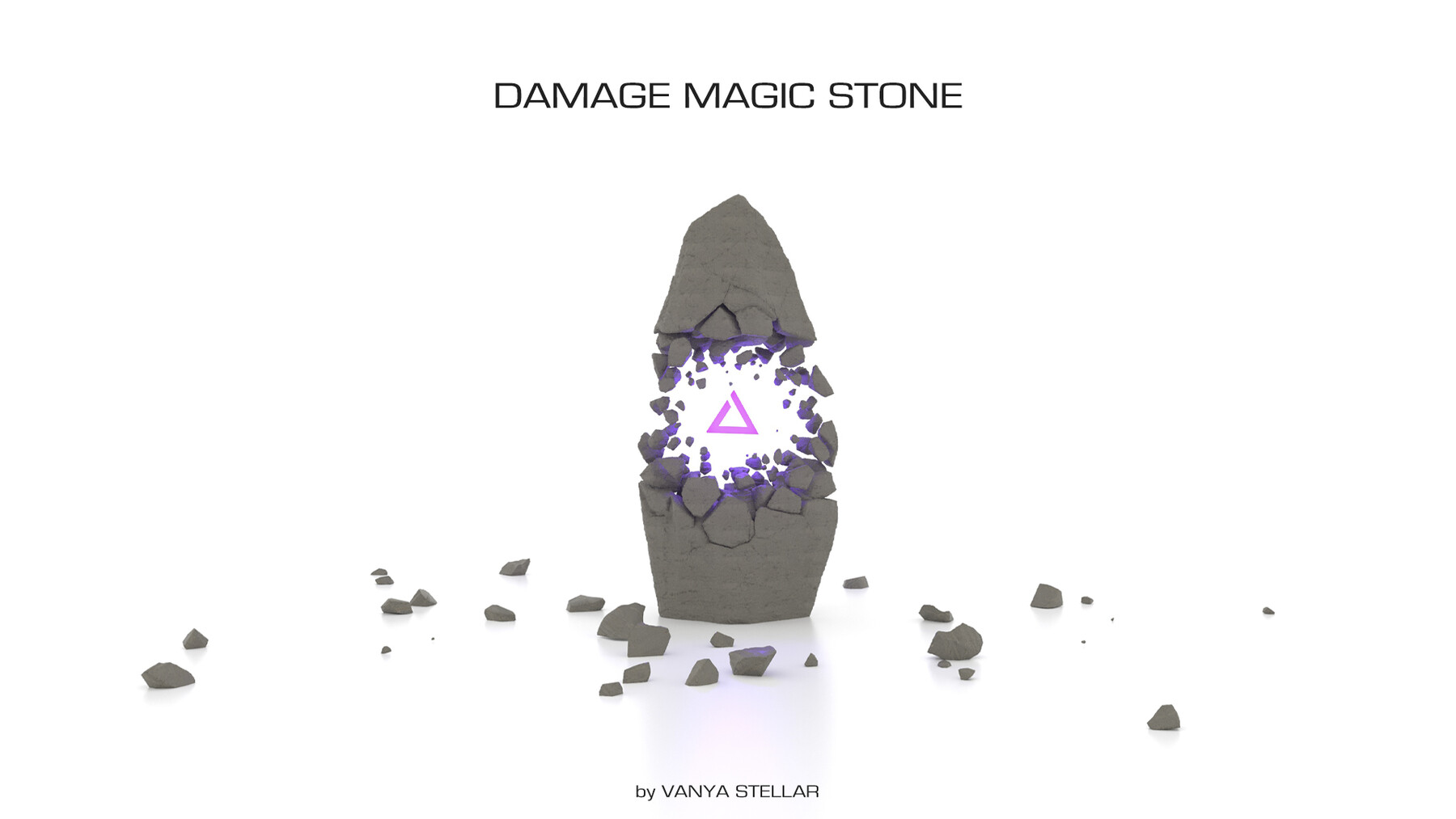 ArtStation - Damage Magic Stone | Game Assets