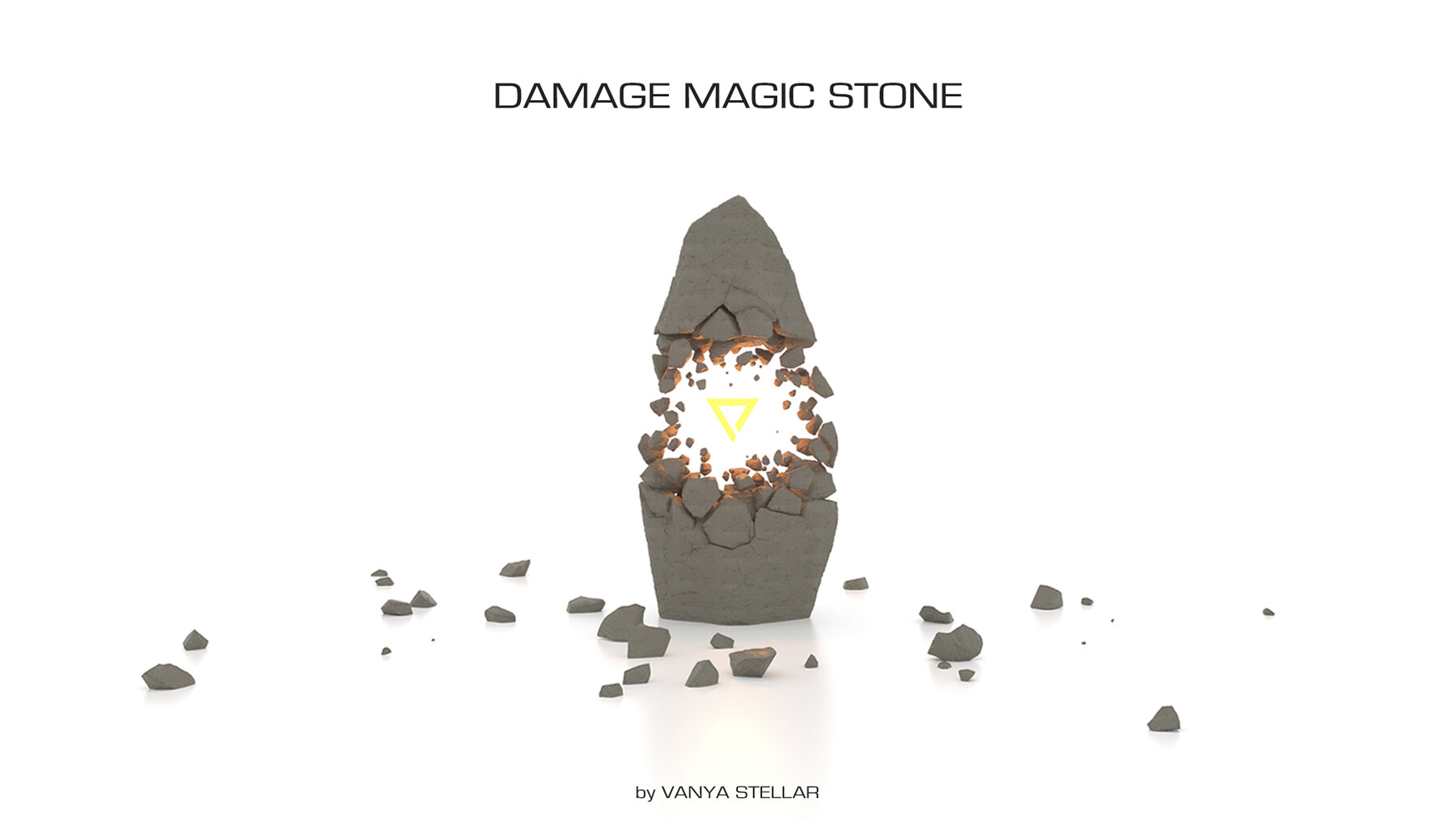 ArtStation - Damage Magic Stone | Game Assets