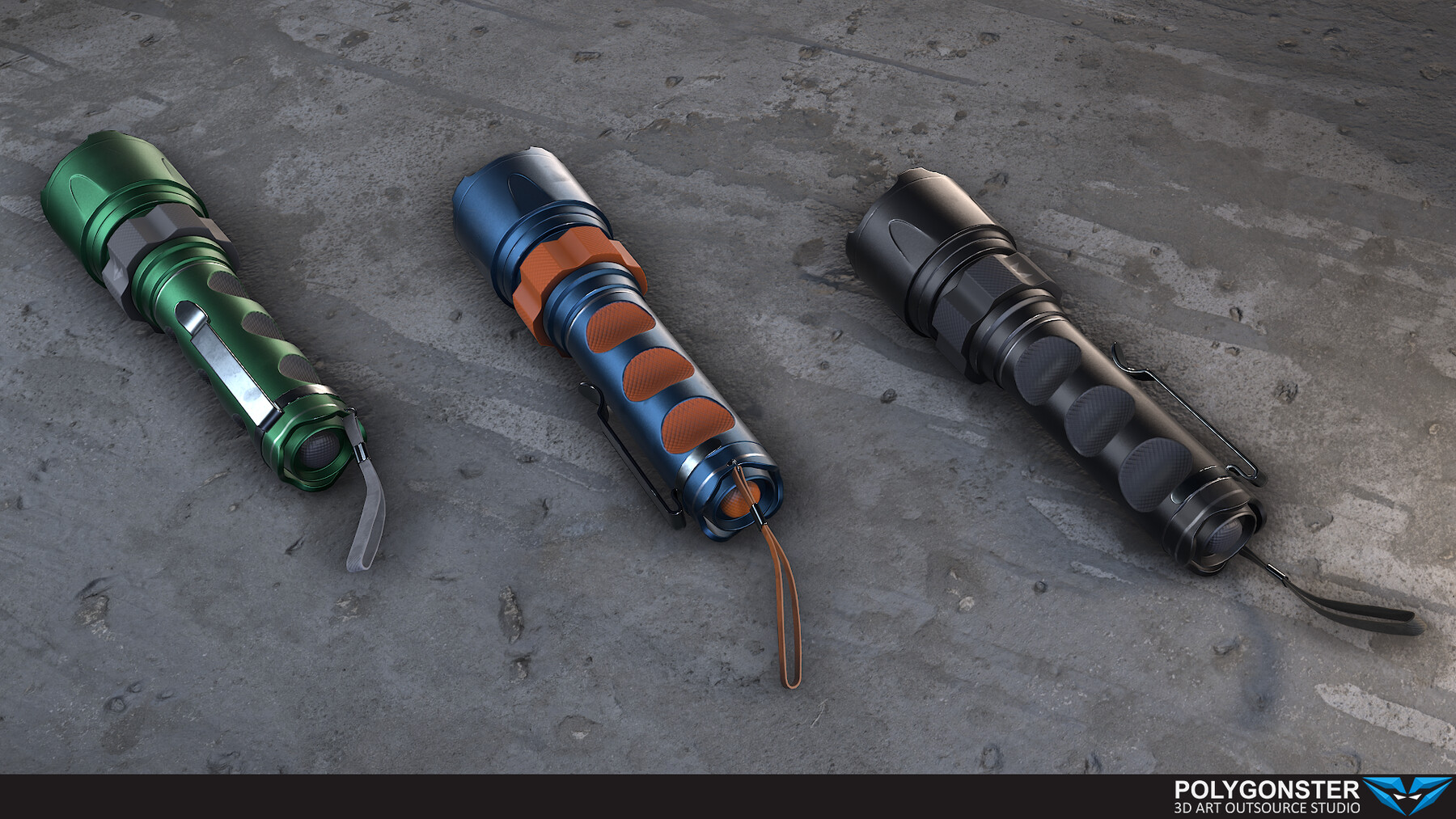ArtStation - Tactical Flashlight | Game Assets