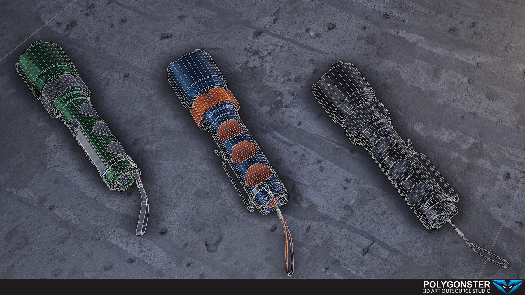 ArtStation - Tactical Flashlight | Game Assets
