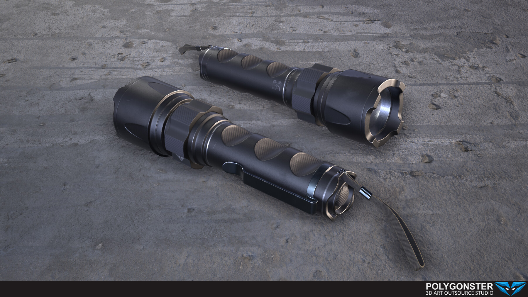 ArtStation - Tactical Flashlight | Game Assets