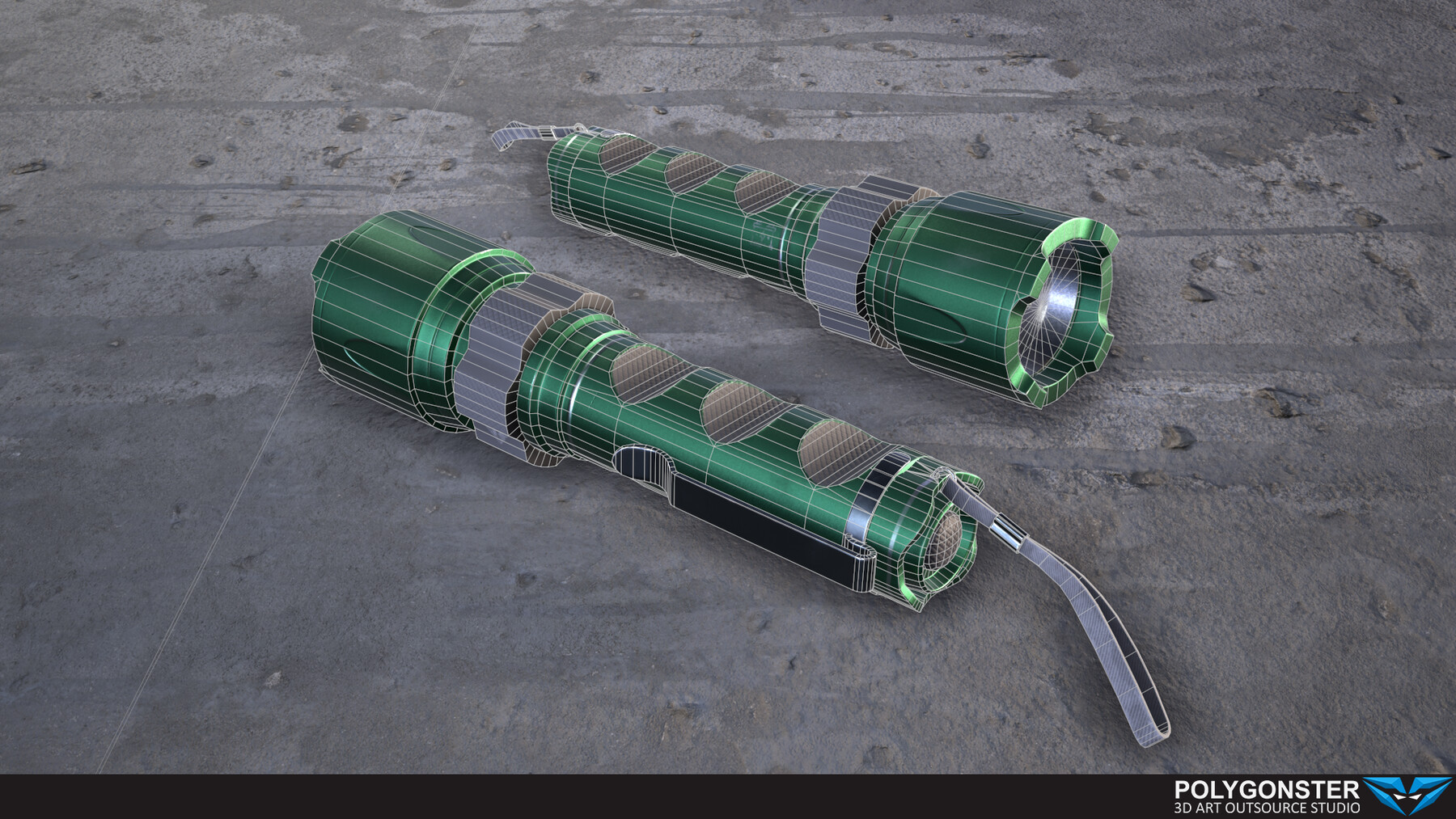 ArtStation - Tactical Flashlight | Game Assets