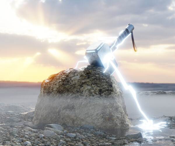 ArtStation - Mjolnir 3D model | Game Assets