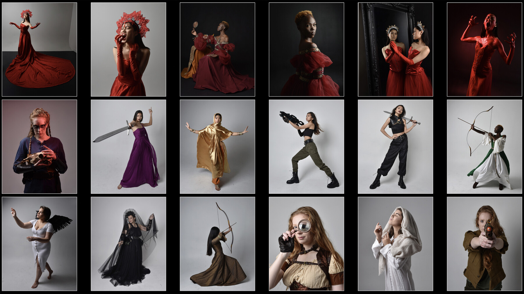 ArtStation - x150 Mixed Models - Variety pose reference pack | Resources