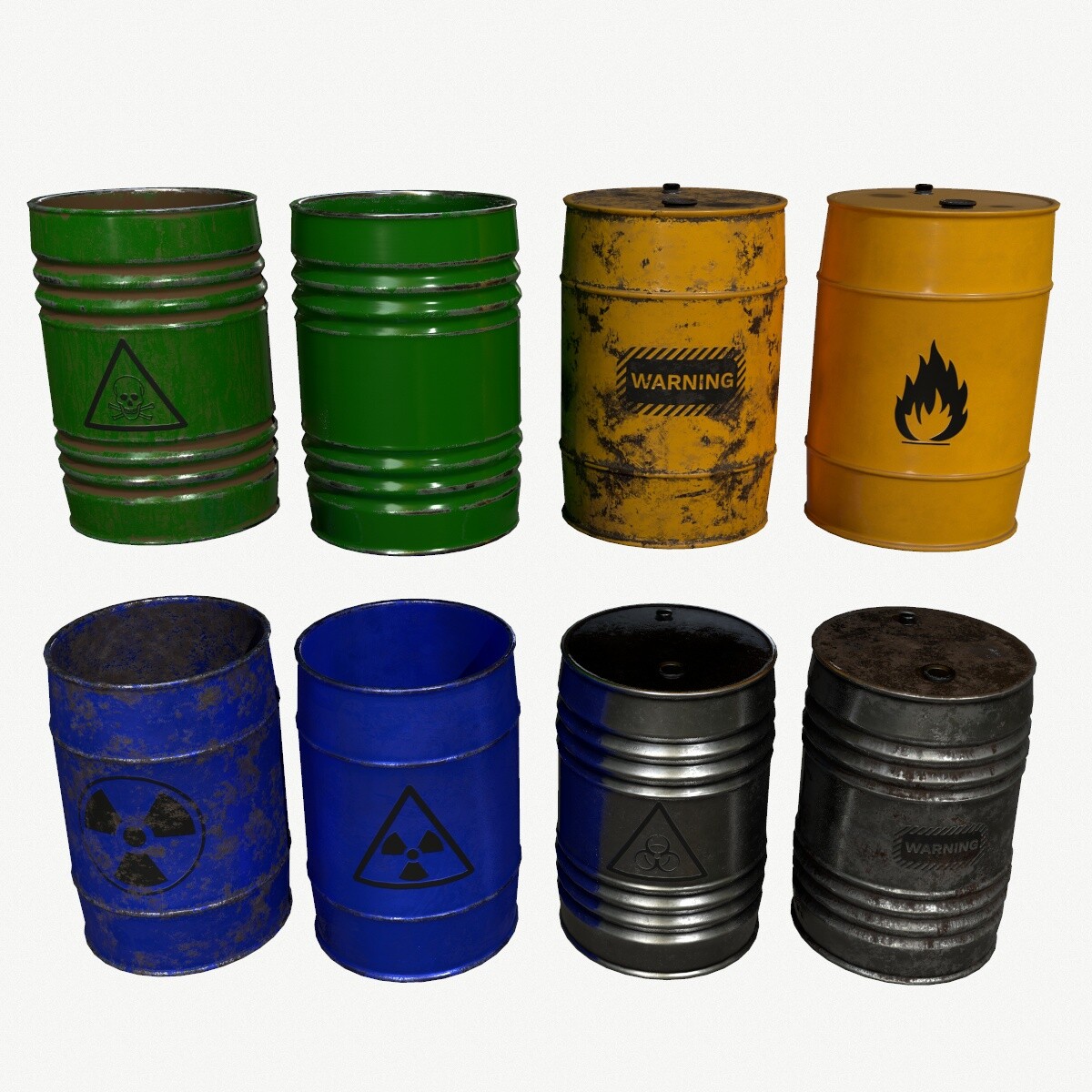 ArtStation - Barrel Set | Game Assets