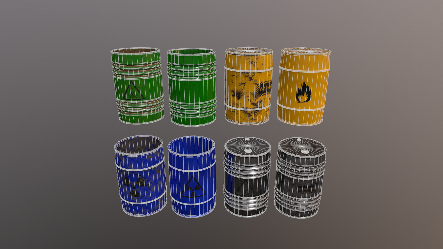 ArtStation - Barrel Set | Game Assets