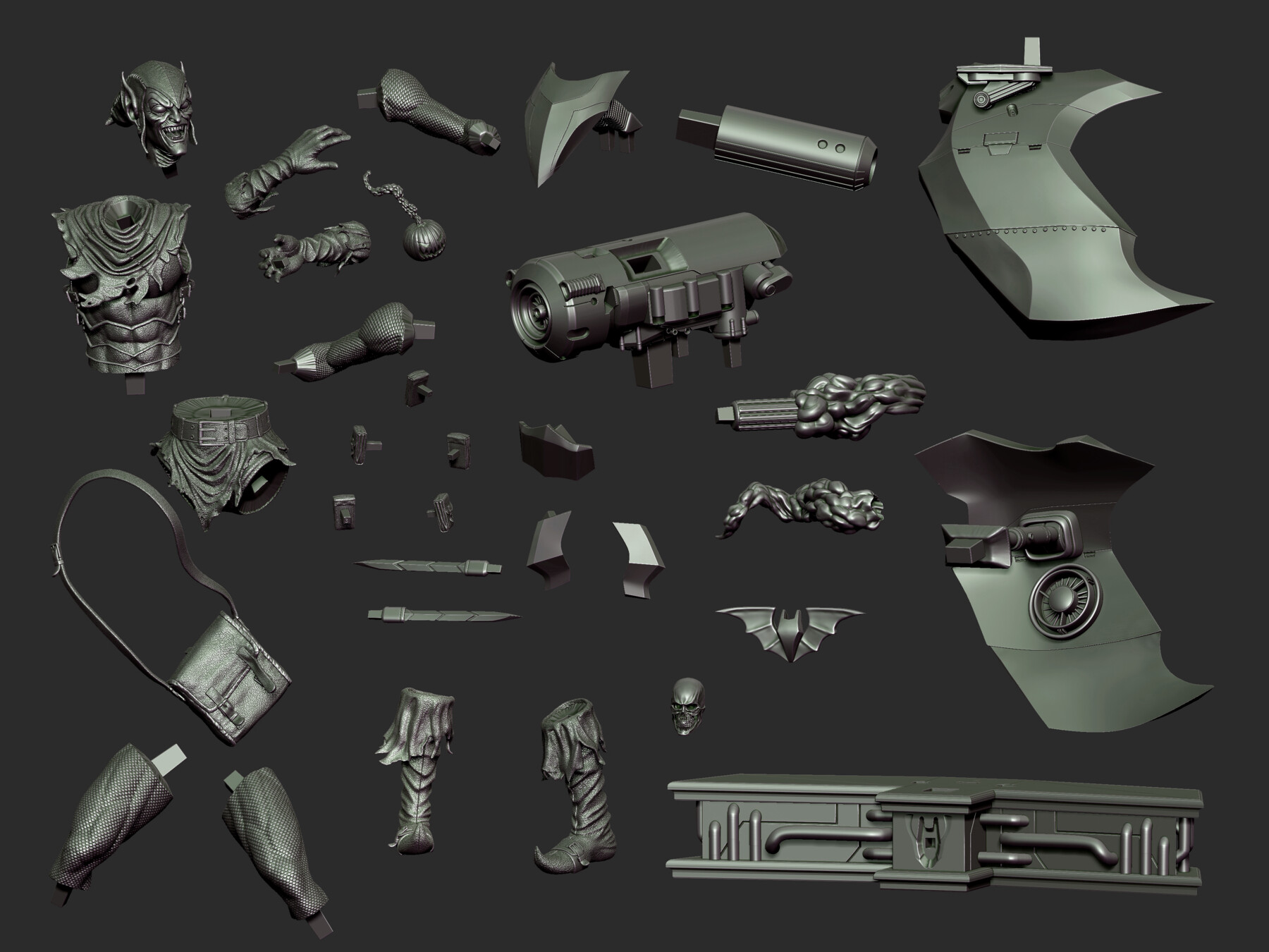 ArtStation - GREEN GOBLIN STL | Resources