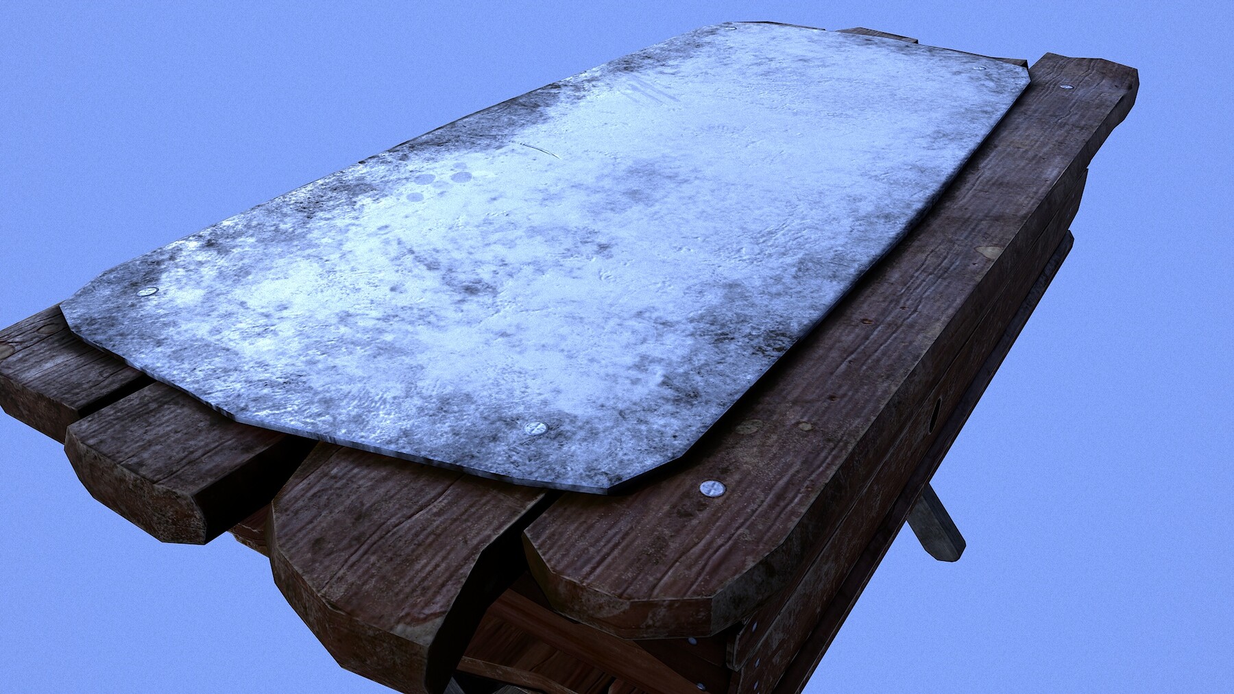 ArtStation - Wooden table for game engine | Game Assets
