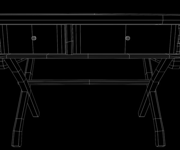 ArtStation - Wooden table for game engine | Game Assets