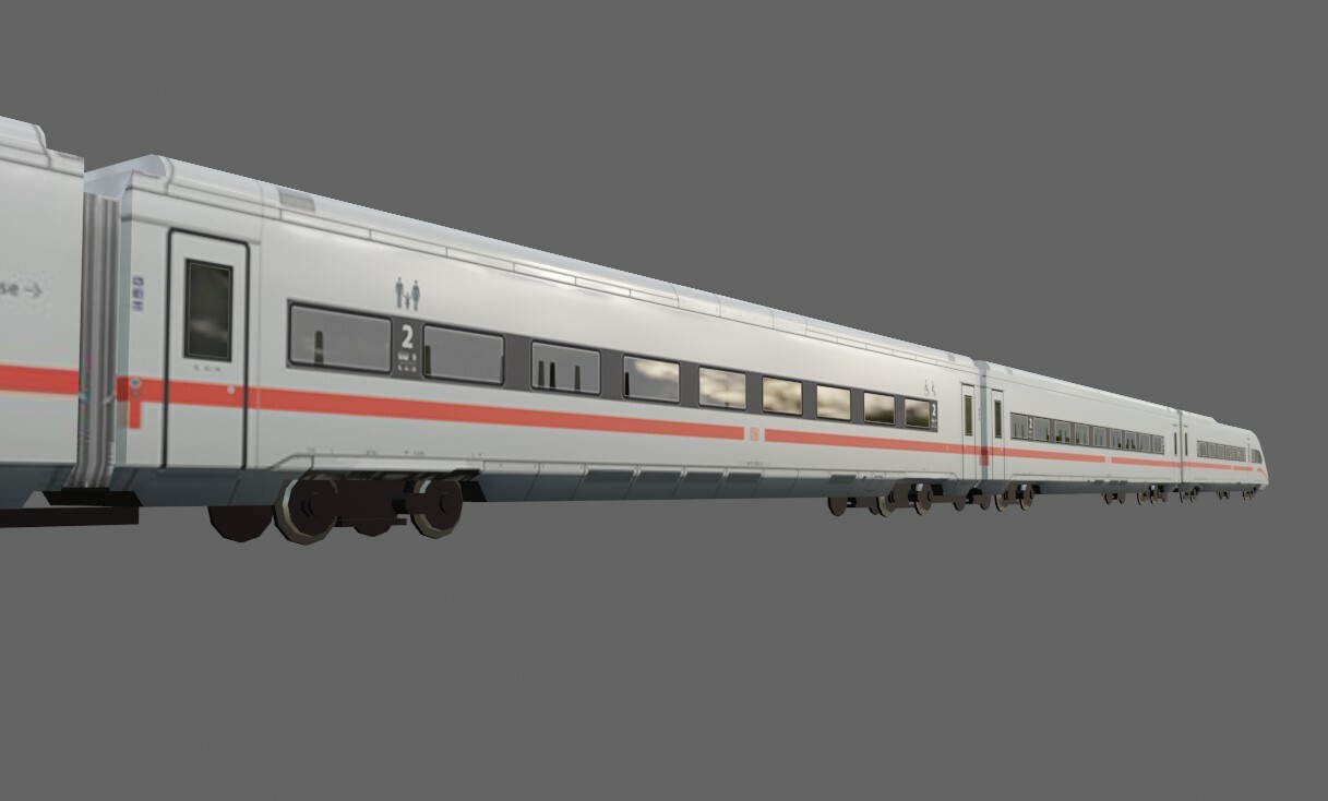 ArtStation - Modern Train - Trem Moderno Low-poly 3D model | Game Assets