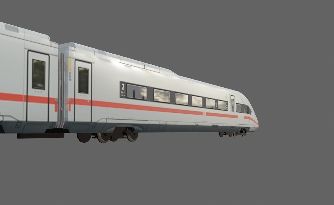 ArtStation - Modern Train - Trem Moderno Low-poly 3D model | Game Assets