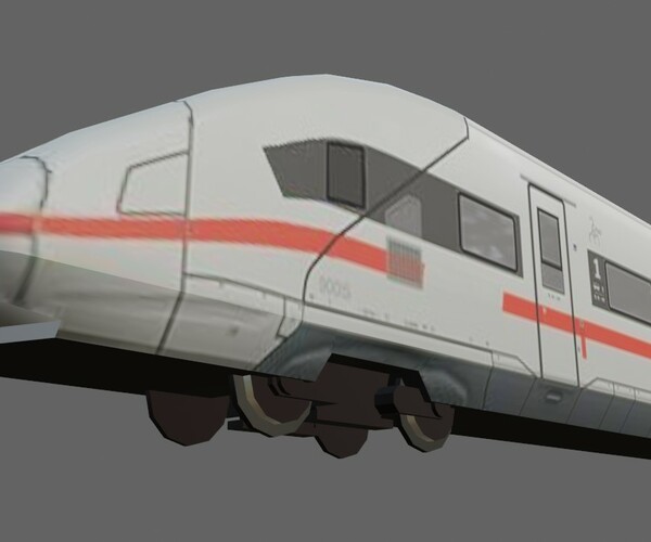 ArtStation - Modern Train - Trem Moderno Low-poly 3D model | Game Assets