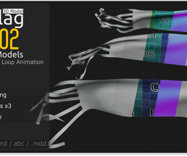 ArtStation - Flag_02 - Seamless Loop Animation | Game Assets