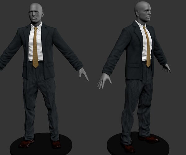 ArtStation - Men suit | Resources