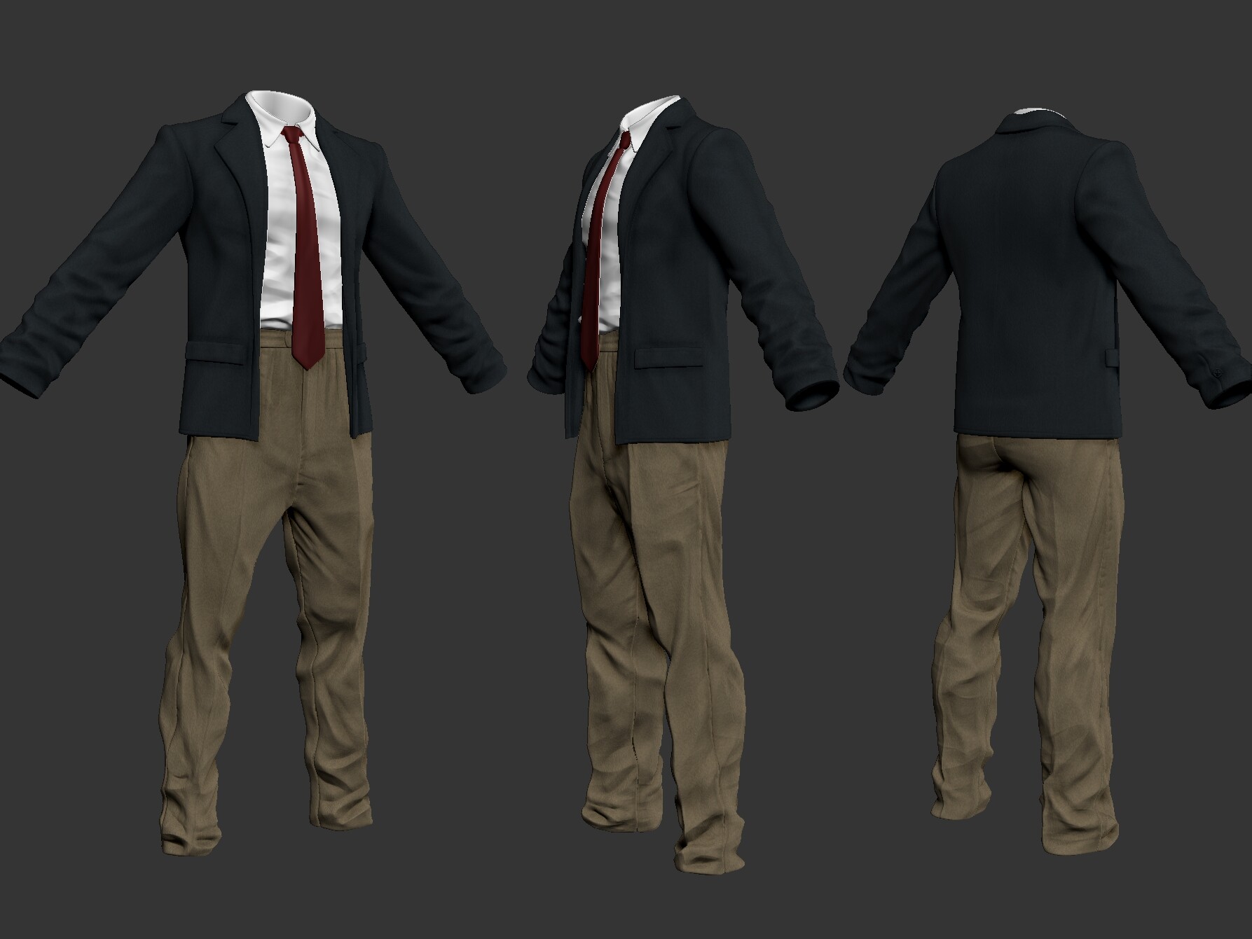 ArtStation - Men suit | Resources