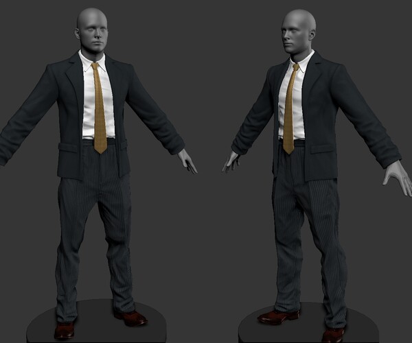 ArtStation - Video Tutorial Clean Suit men in zbrush 2021 | Tutorials