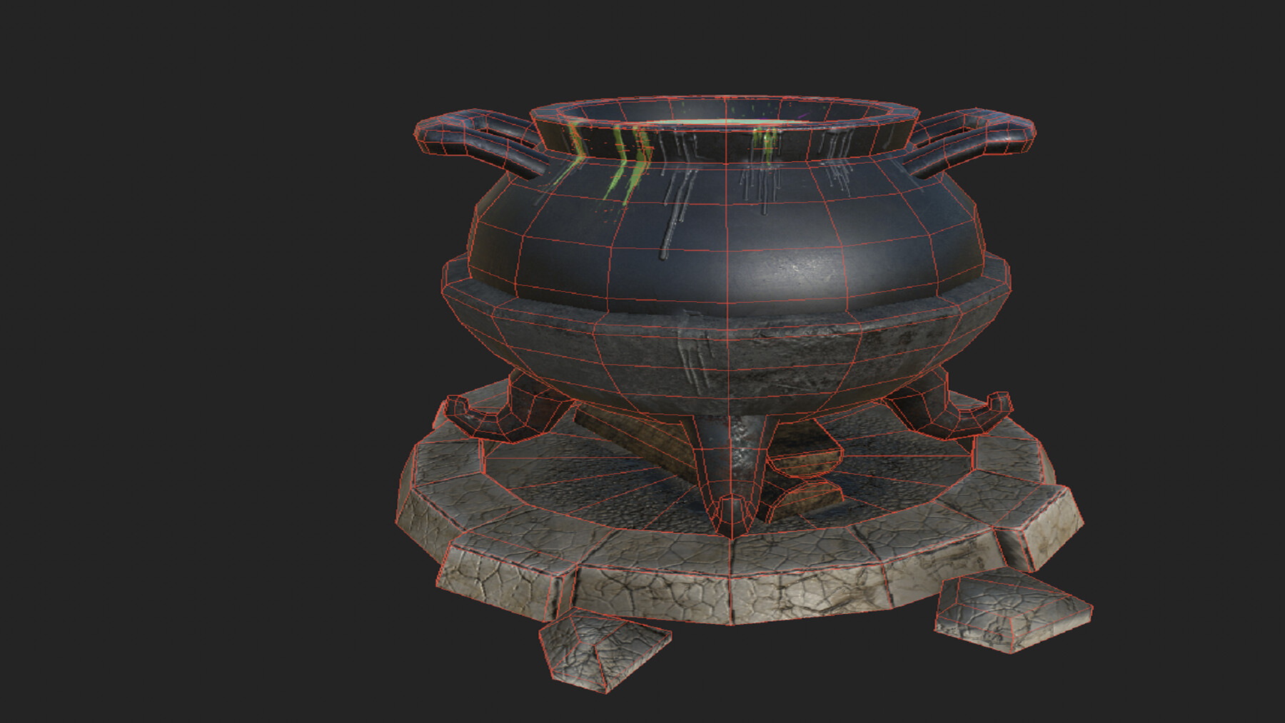ArtStation - Stylized Potion Cauldron PBR low-poly 3D model | Resources
