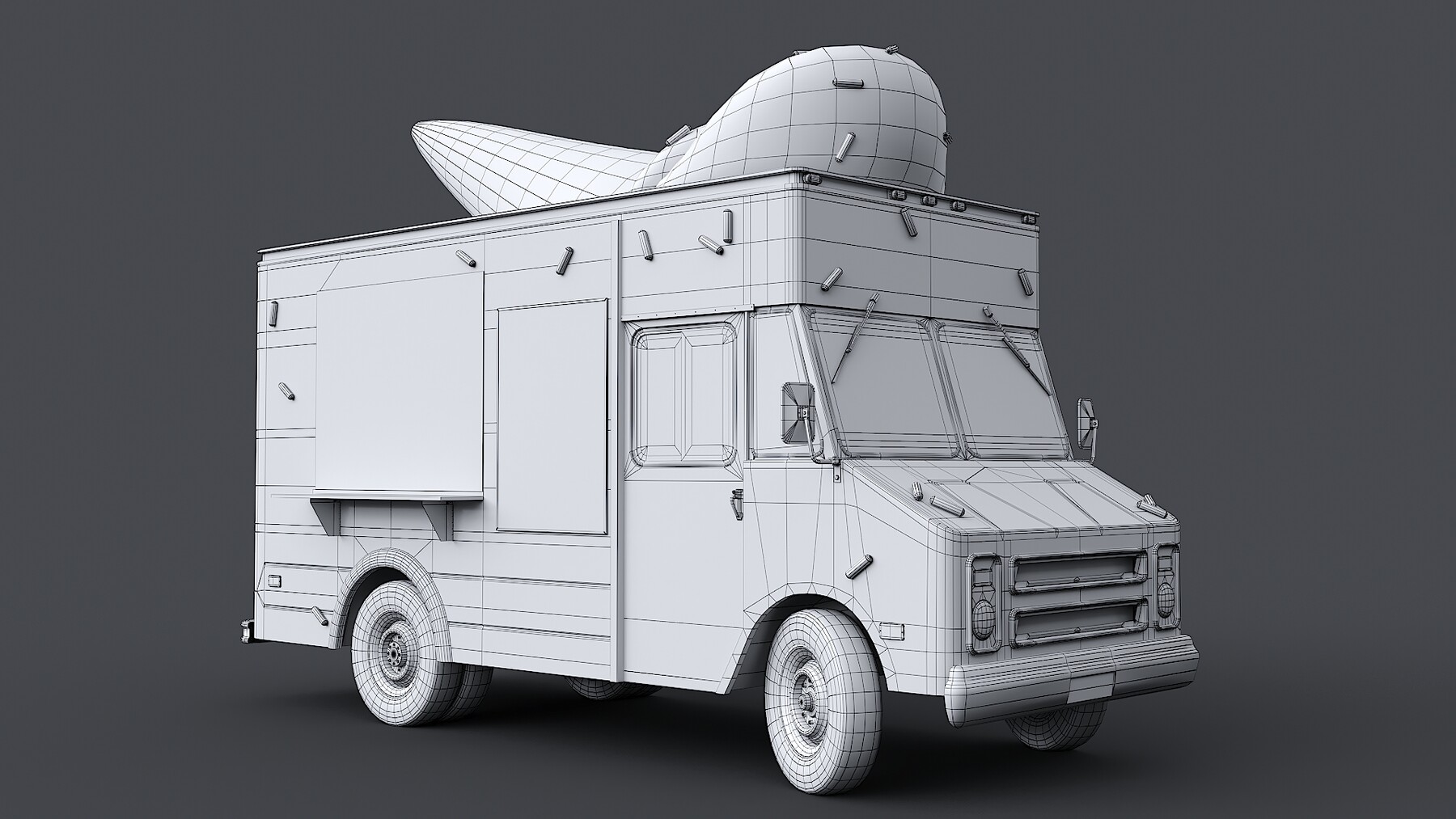ArtStation - Step Van Ice Cream Truck | Game Assets