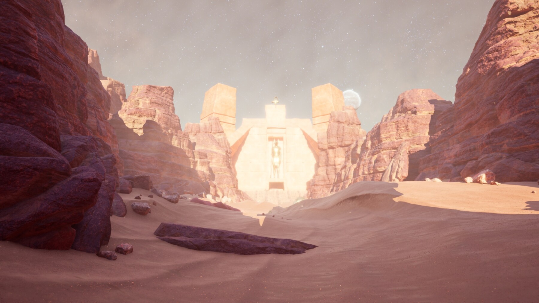 ArtStation - Alien Sandstorm Desert Planet - Egyptian Temple Ruins UE4 ...