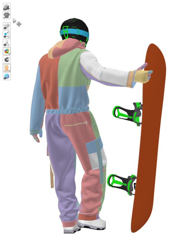 ArtStation - Men's clothing - Snowboard jumpsuit / Clo3d | Marvelous ...