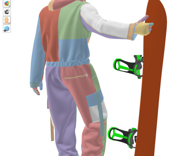 ArtStation - Men's clothing - Snowboard jumpsuit / Clo3d | Marvelous ...